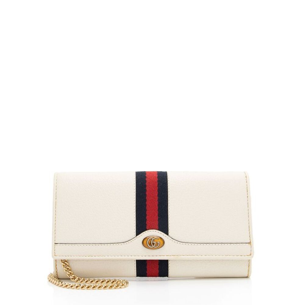 Gucci Leather Ophidia Chain Wallet - Gem